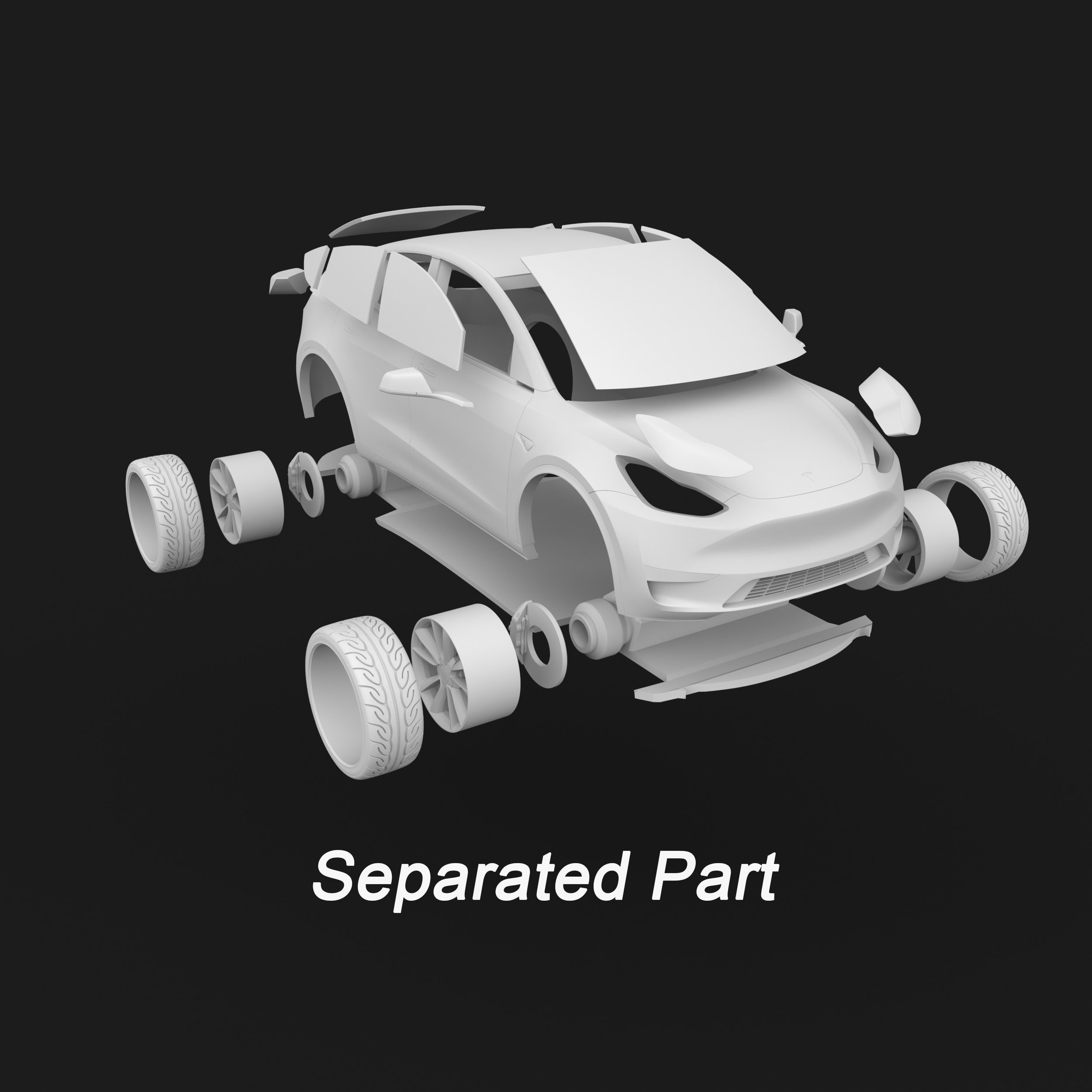 Tesla Model Y Ready to Print,stl File,3d Printing Car,high Quality 3d ...