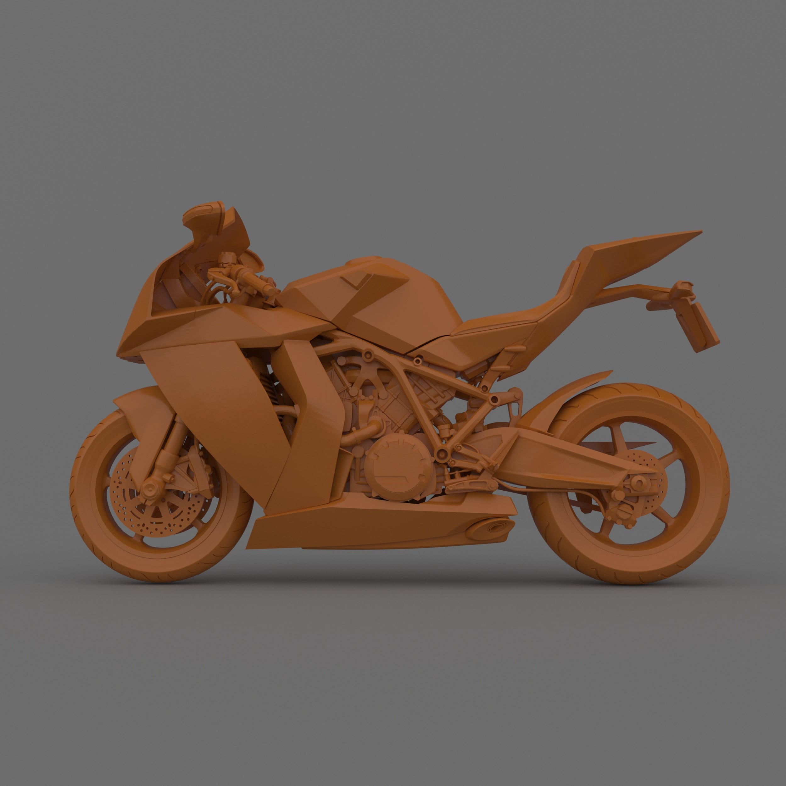 Motorcycle KTM 1190 RC8 2011-2015 3D Model,stl File Ready for 3D Print ...