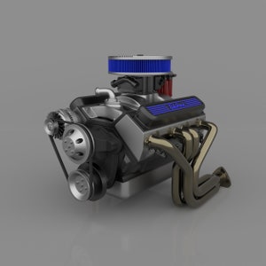 Edelbrock V8 Engine 3D Model Ready to Print ,STL File ,for 3D Printer ...