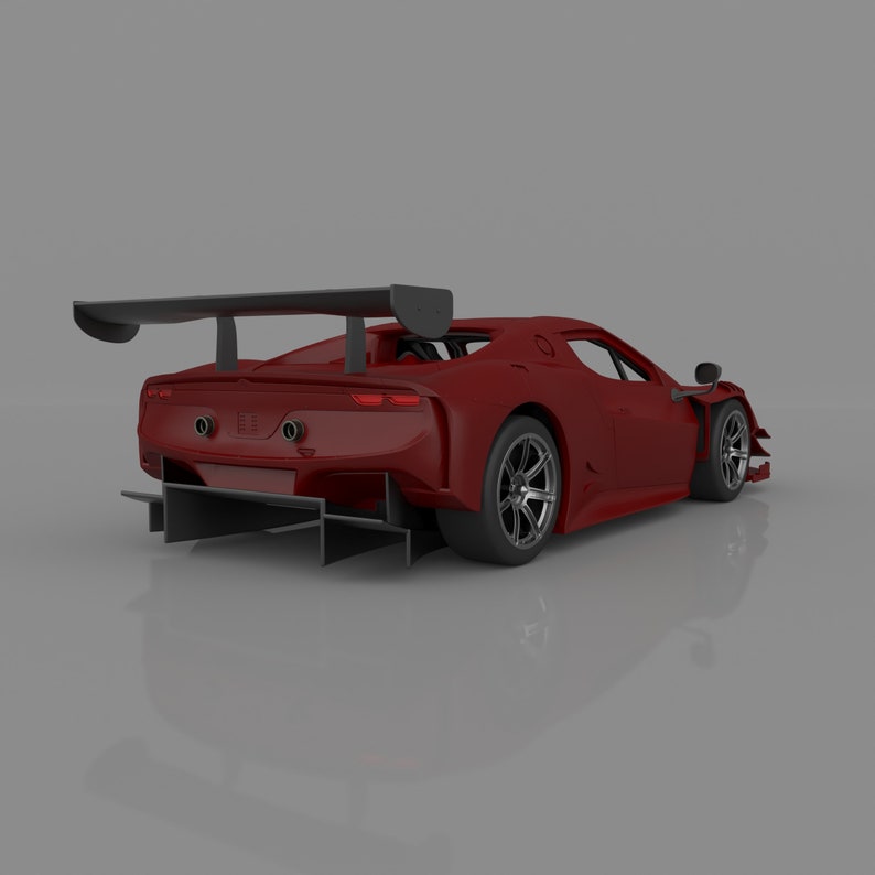Ferrari 296 GT3 2023 Racing Car Motorsport Ready to Print,stl File,3d ...