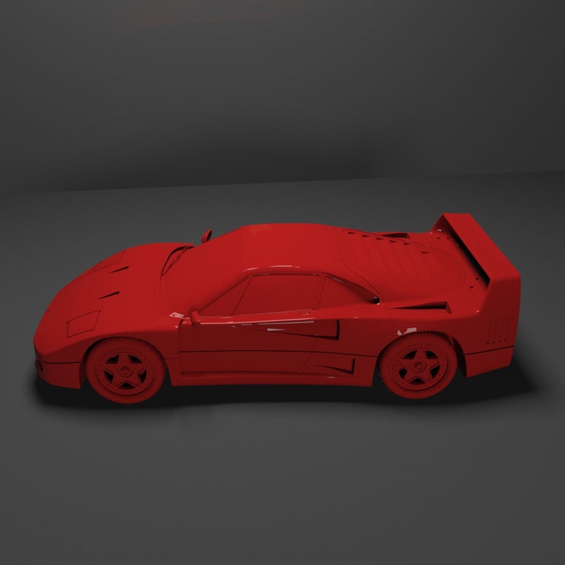 Ferrari F40 3D Moodel,stl File Ready for 3D Print,3d Printing Car,high ...