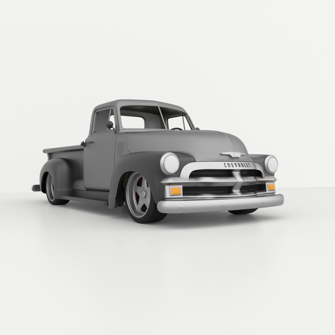 Classic 1950s Pickup Truck 3D Model - Stl Files for 3D Printers ...