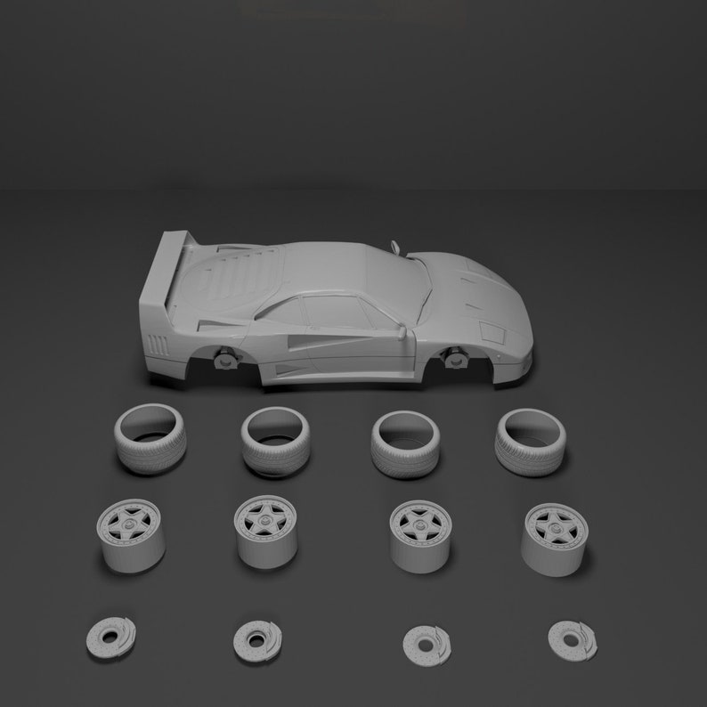 Ferrari F40 3D Moodel,stl File Ready for 3D Print,3d Printing Car,high ...