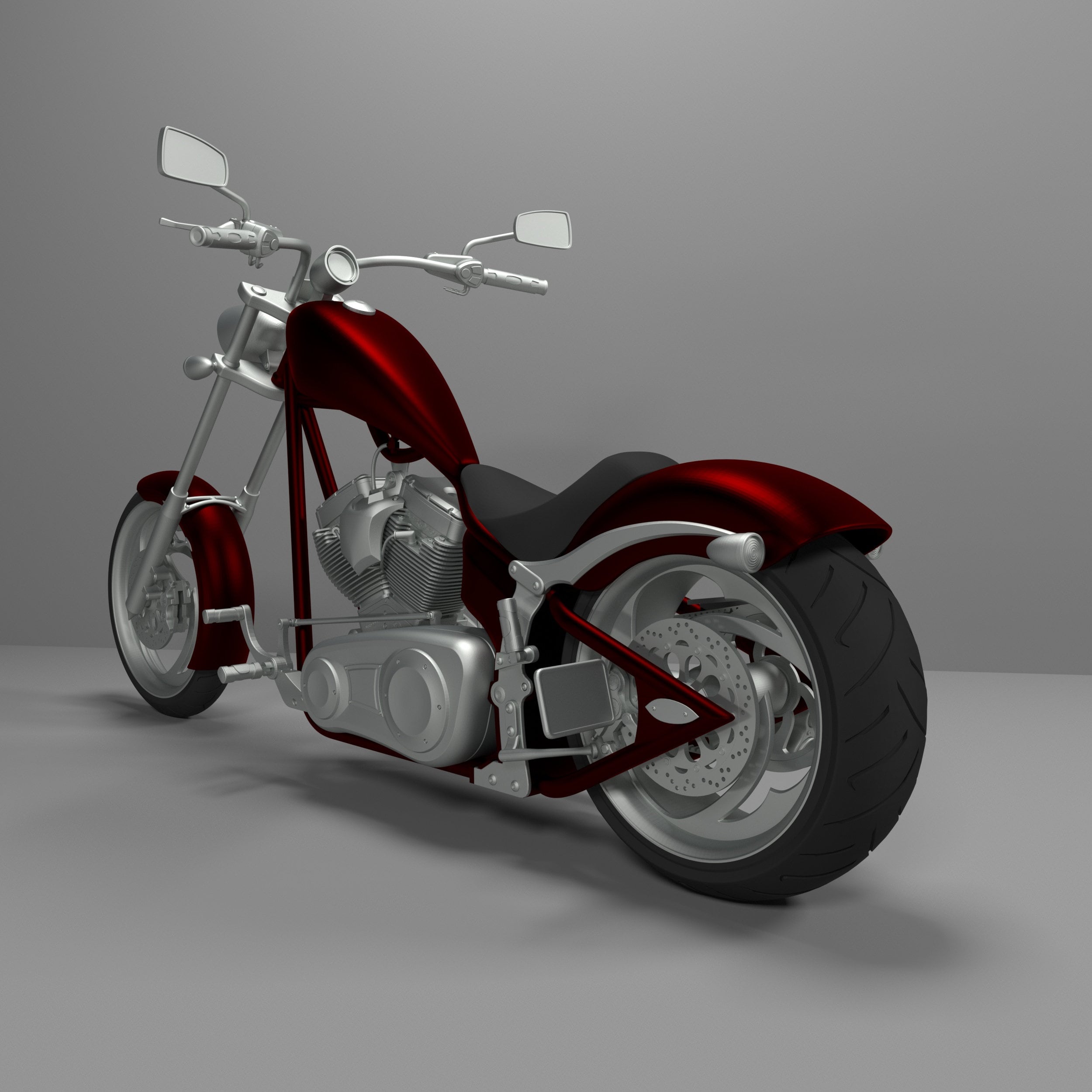 Big Dog K9 Chopper Motorcycle 3D Model, STL File - Etsy
