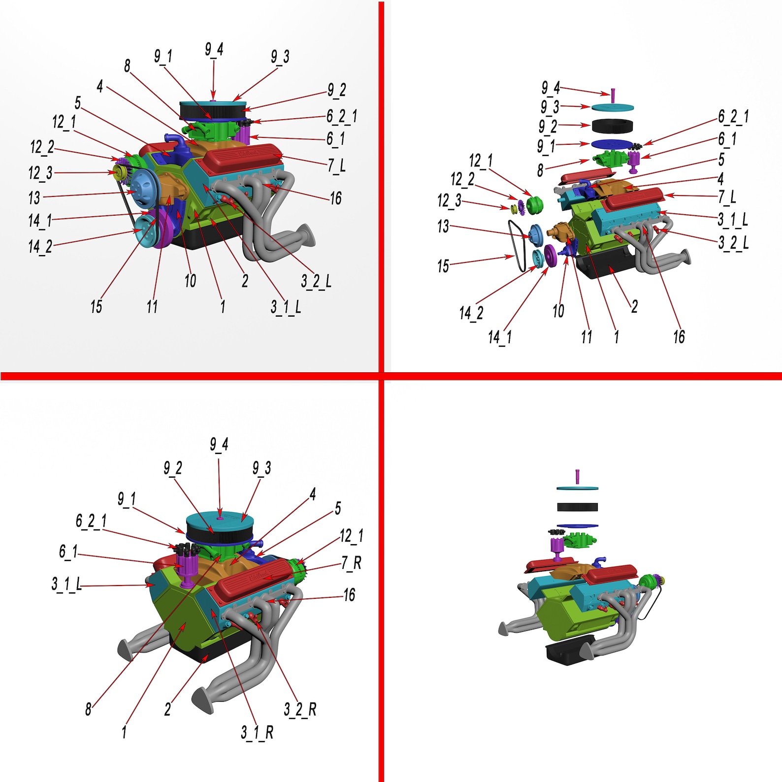 Edelbrock V8 Engine 3D Model Ready to Print ,STL File ,for 3D Printer ...