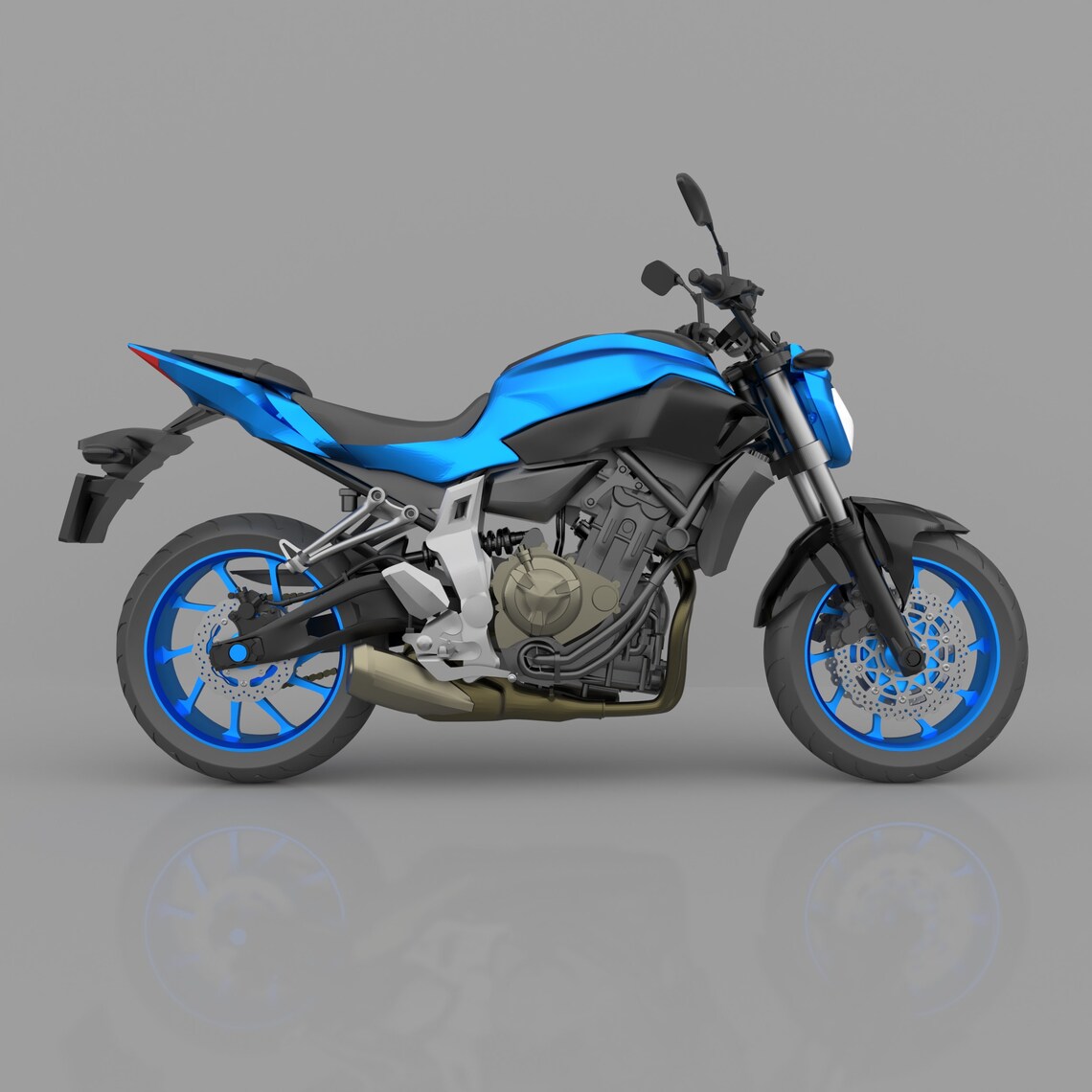 Yamaha MT-07 FZ-07 Street Motorcycle Ready to Print (Download Now) - Etsy