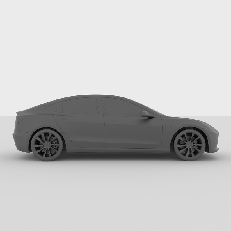 3D Model Tesla Model 3STL File Ready for 3D Print3d Printing | Etsy