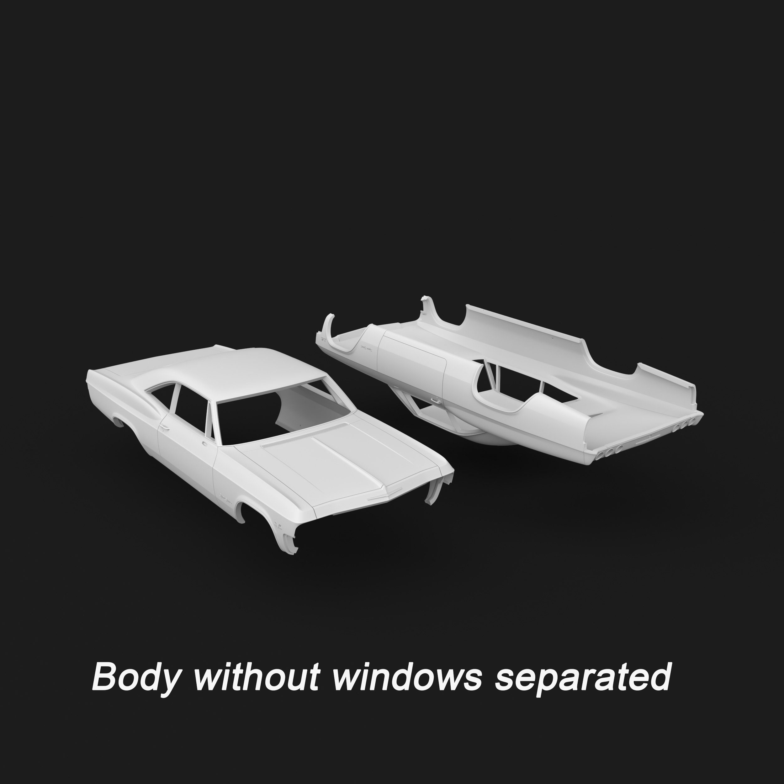 Chevrolet Impala 1965 Ready to Print,stl File,3d Printing Car,high ...