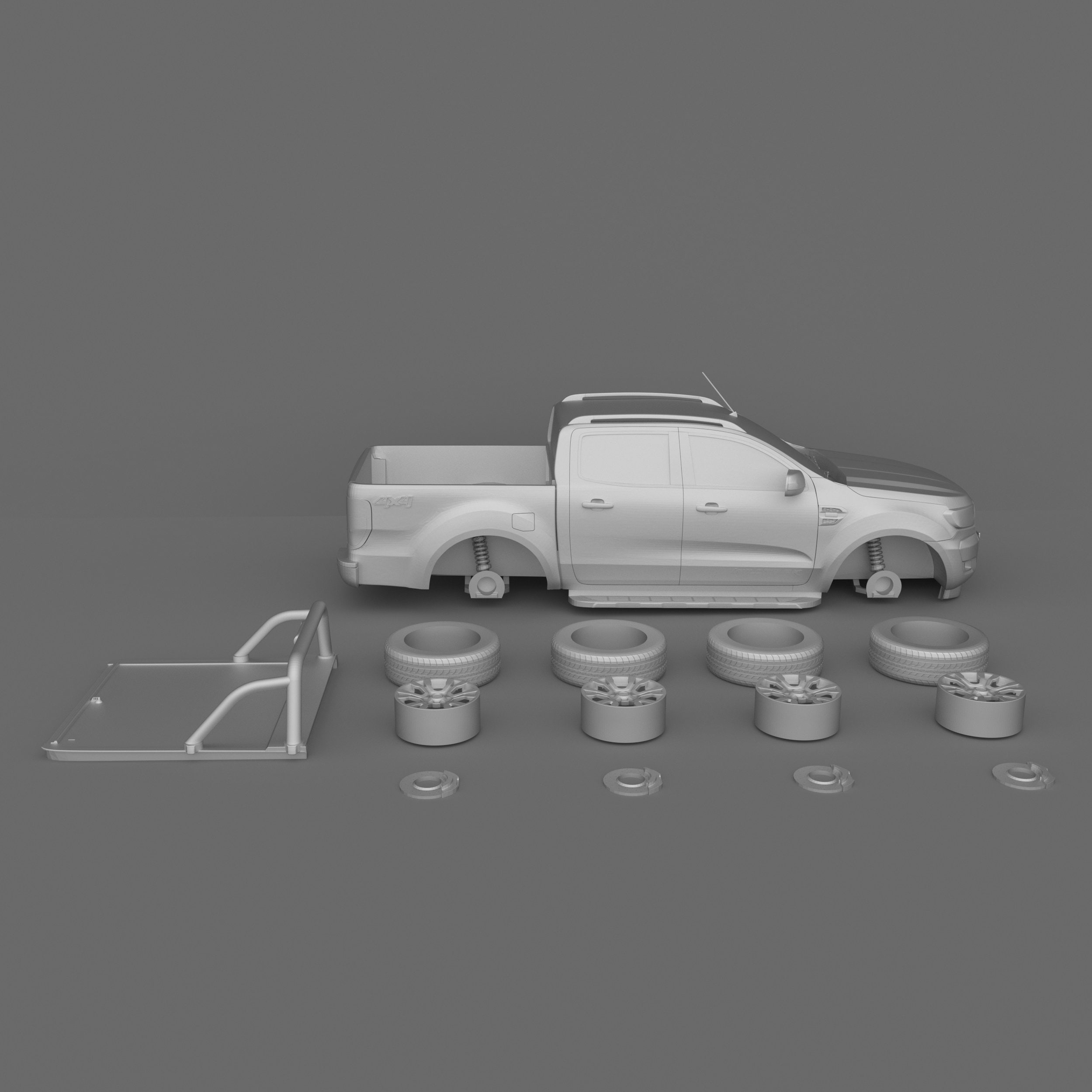 Ford Ranger Wildtrak Pick Up,stl File Ready for 3D Print,3d Printing ...