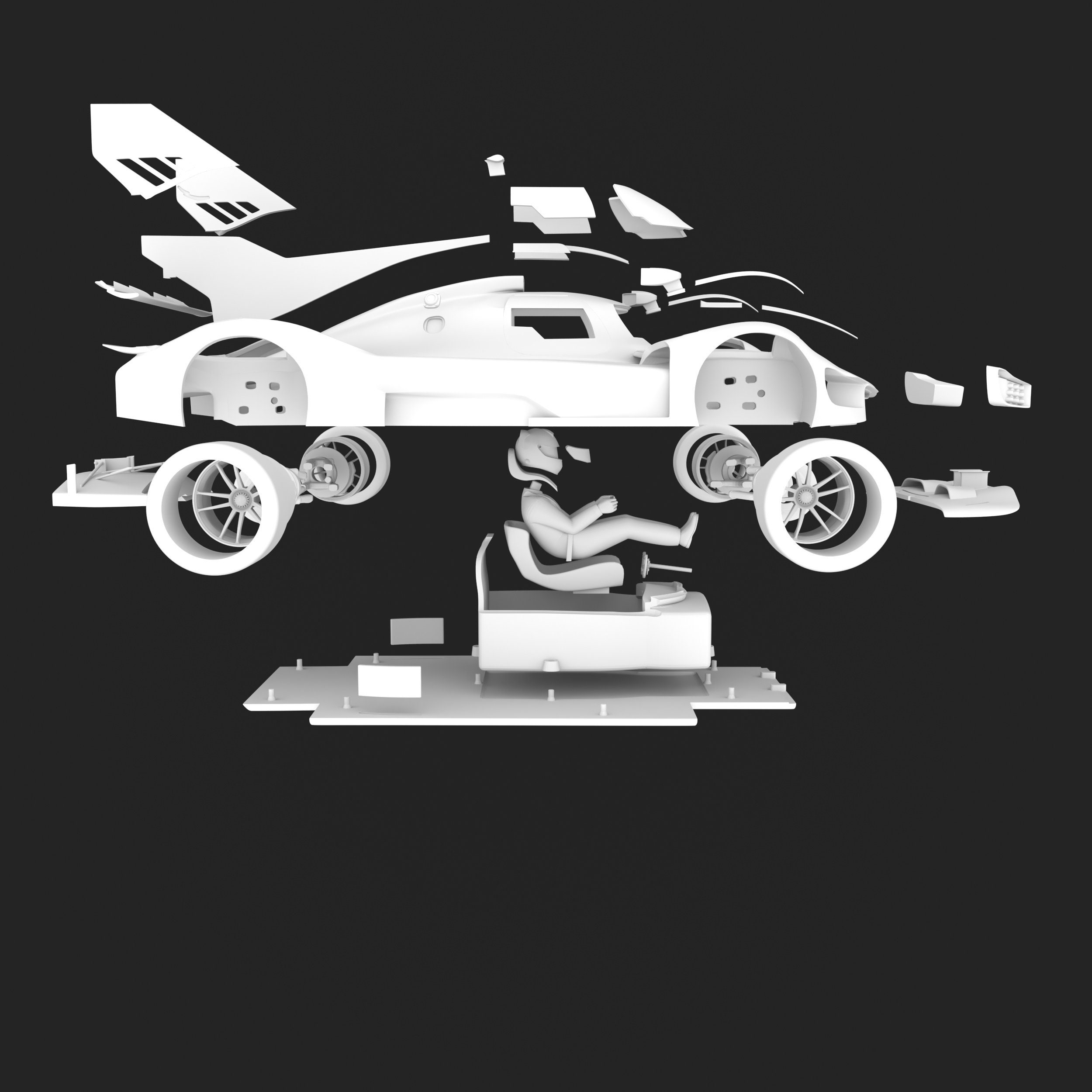 Ferrari 499P Le Mans Hypercar, Racing Car Ready to Print,stl File,3d ...
