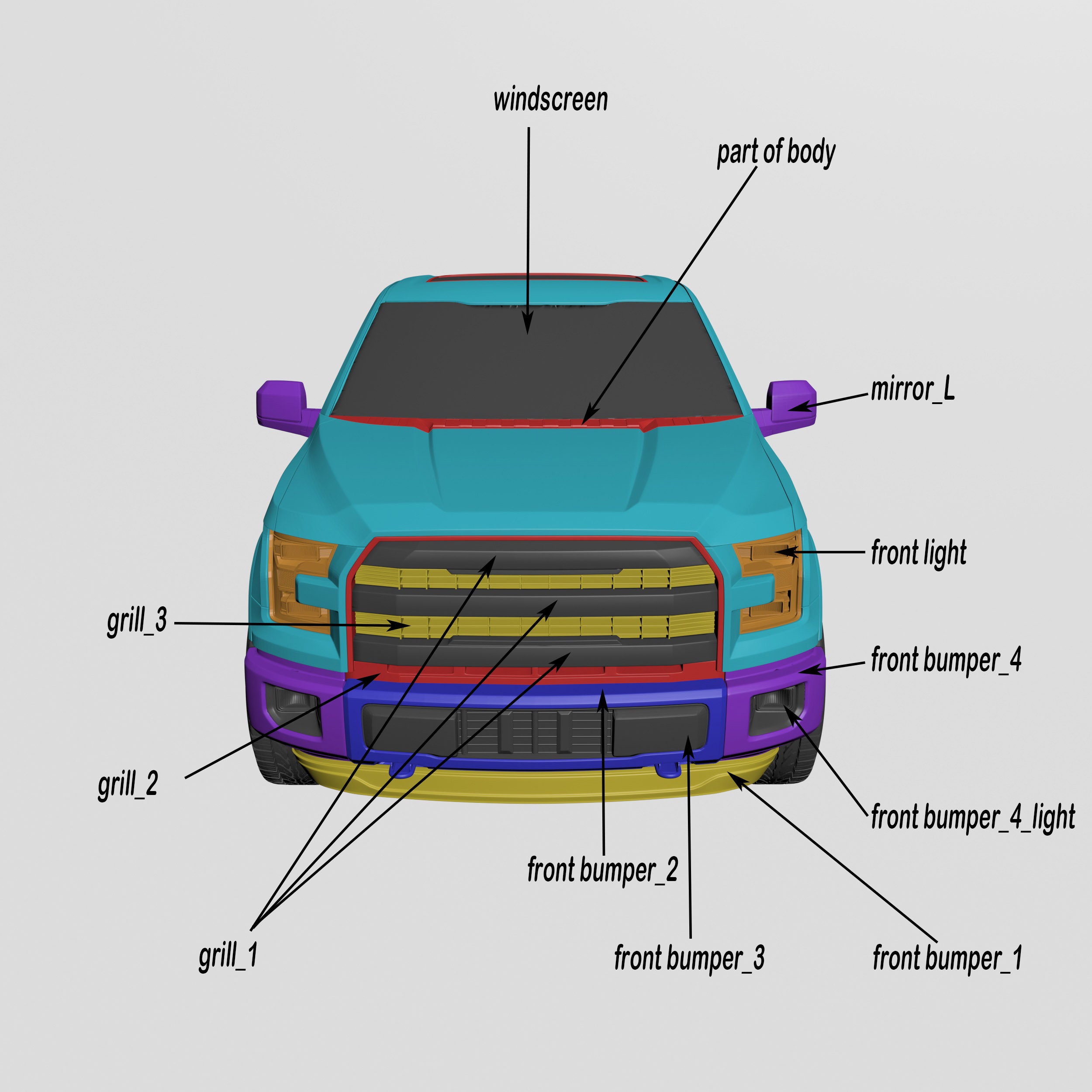 Ford F-150 Series Lariat ,ready to Print,stl File,3d Printing Car,high ...