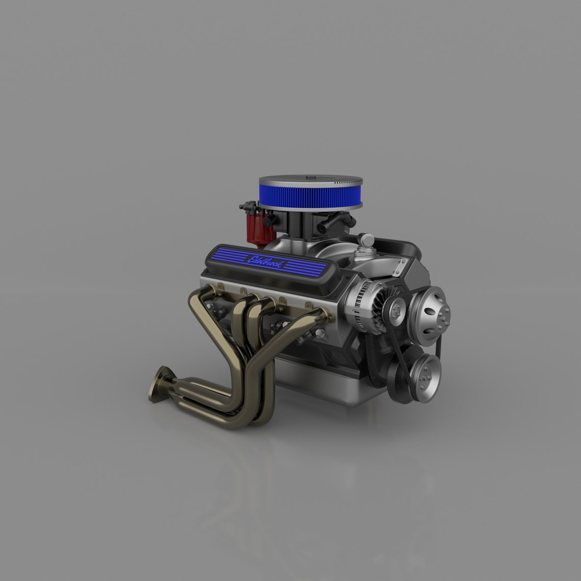 Edelbrock V8 Engine 3D Model Ready to Print ,STL File ,for 3D Printer ...