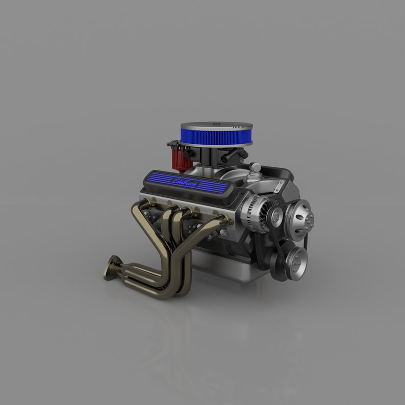 Edelbrock V8 Engine 3D Model Ready to Print ,STL File ,for 3D Printer ...