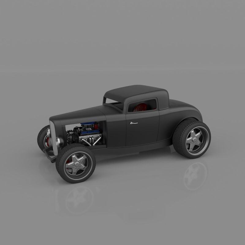 3d Printed Hot Rod - Etsy