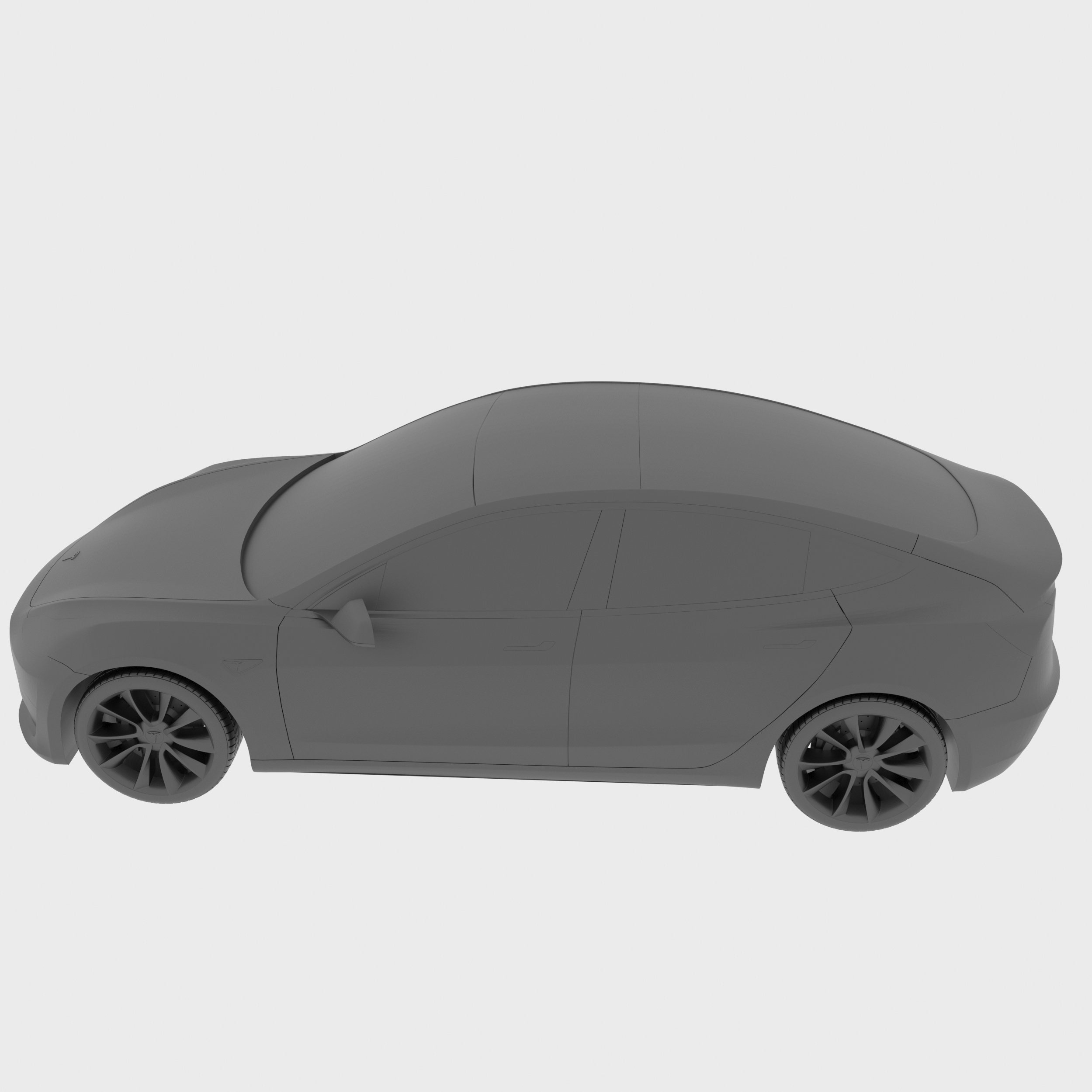 3D Model Tesla Model 3,STL File Ready for 3D Print,3d Printing Car,high ...