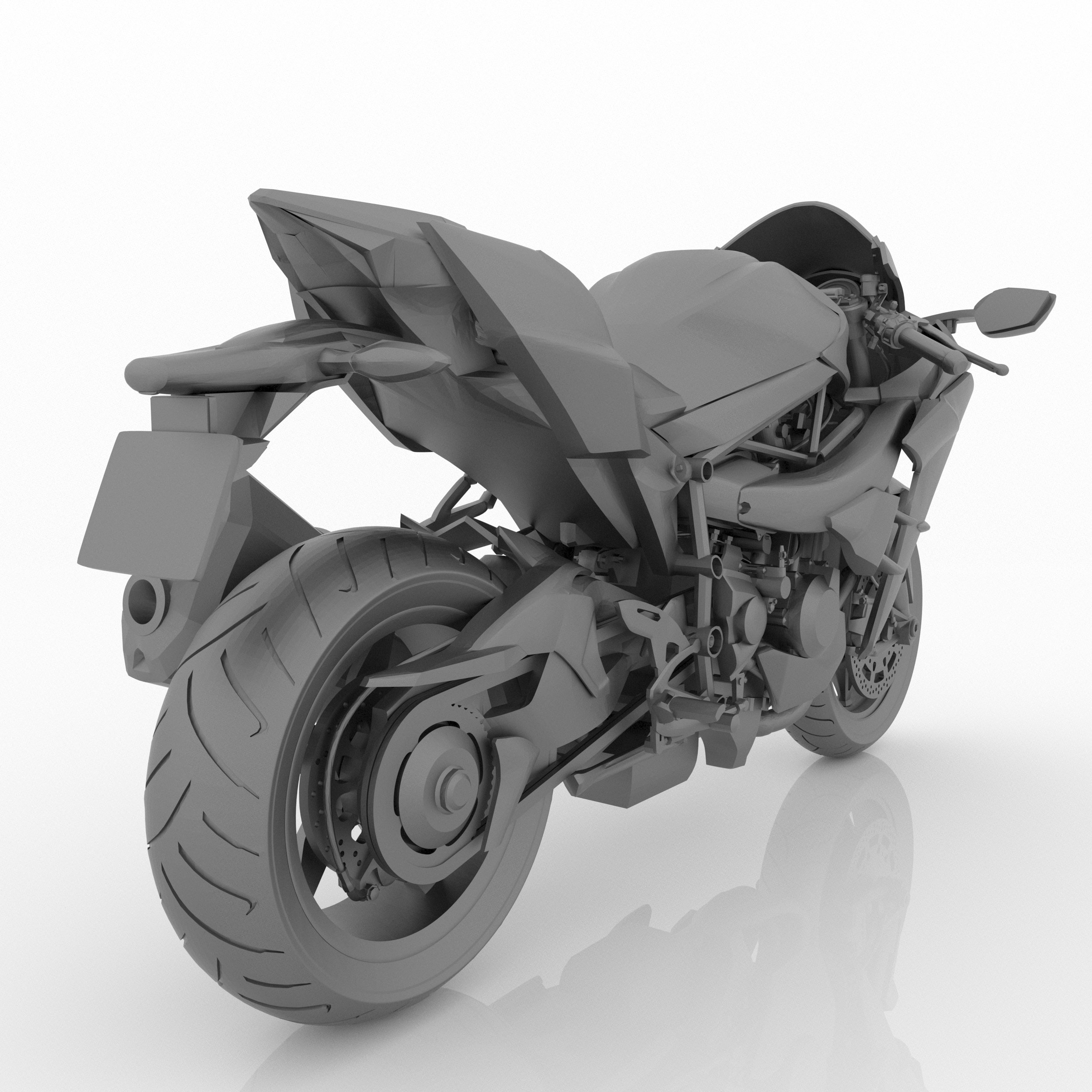 Motorcycle Kawasaki Ninja H2 3D Model Ready to Print,stl File for 3D ...