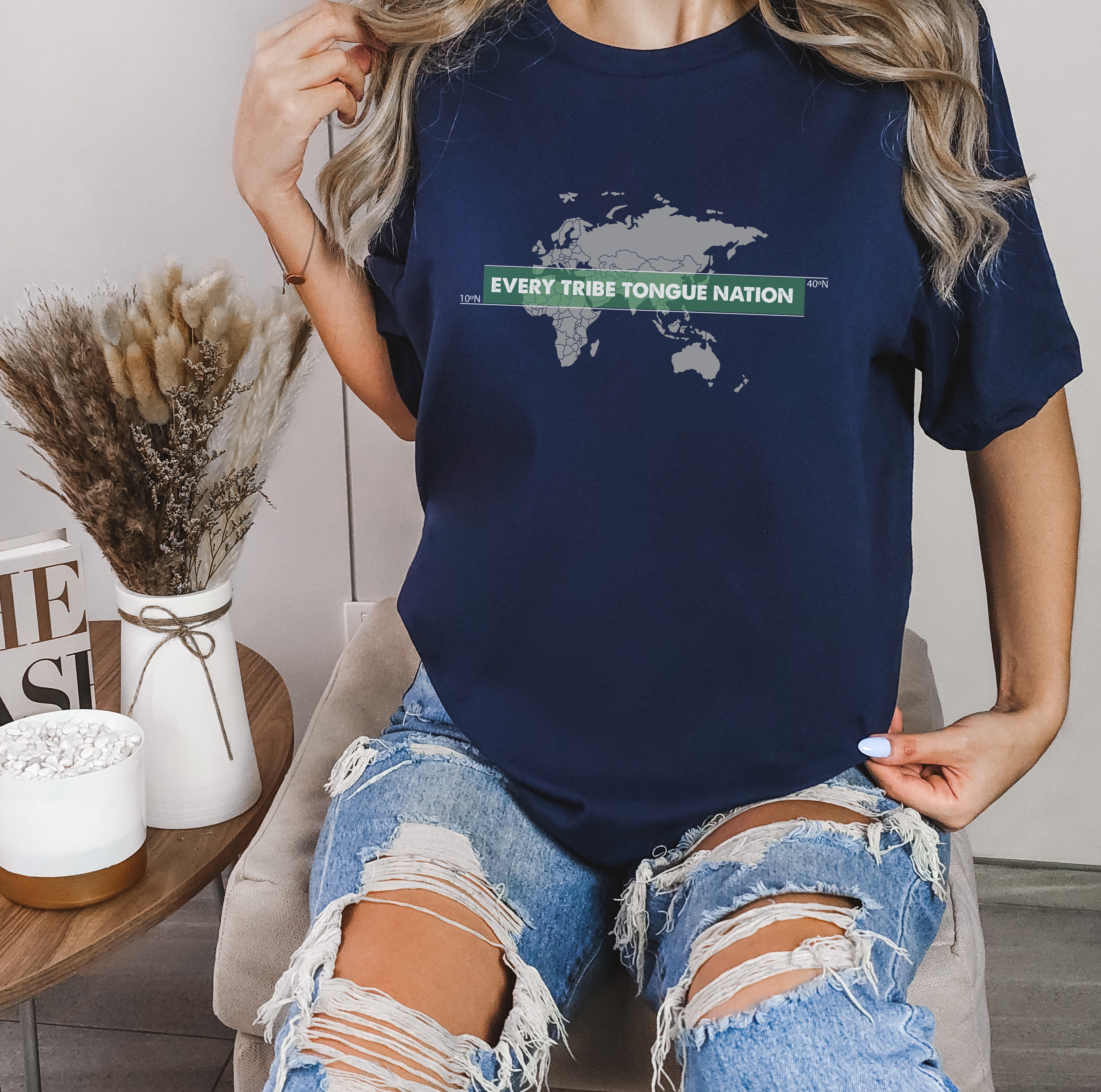 10/40 Window Shirt Every Tribe Tongue Nation Tshirt, Missionary Mission Trip T-shirt for ...