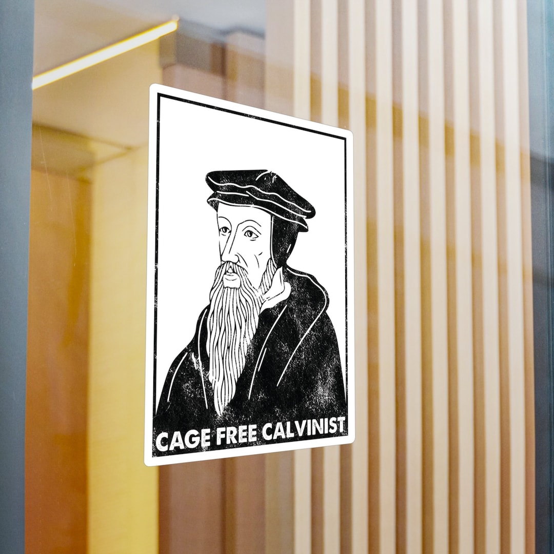 Cage Free Calvinist Sticker, Funny Christian Decal, Vinyl Reformation ...
