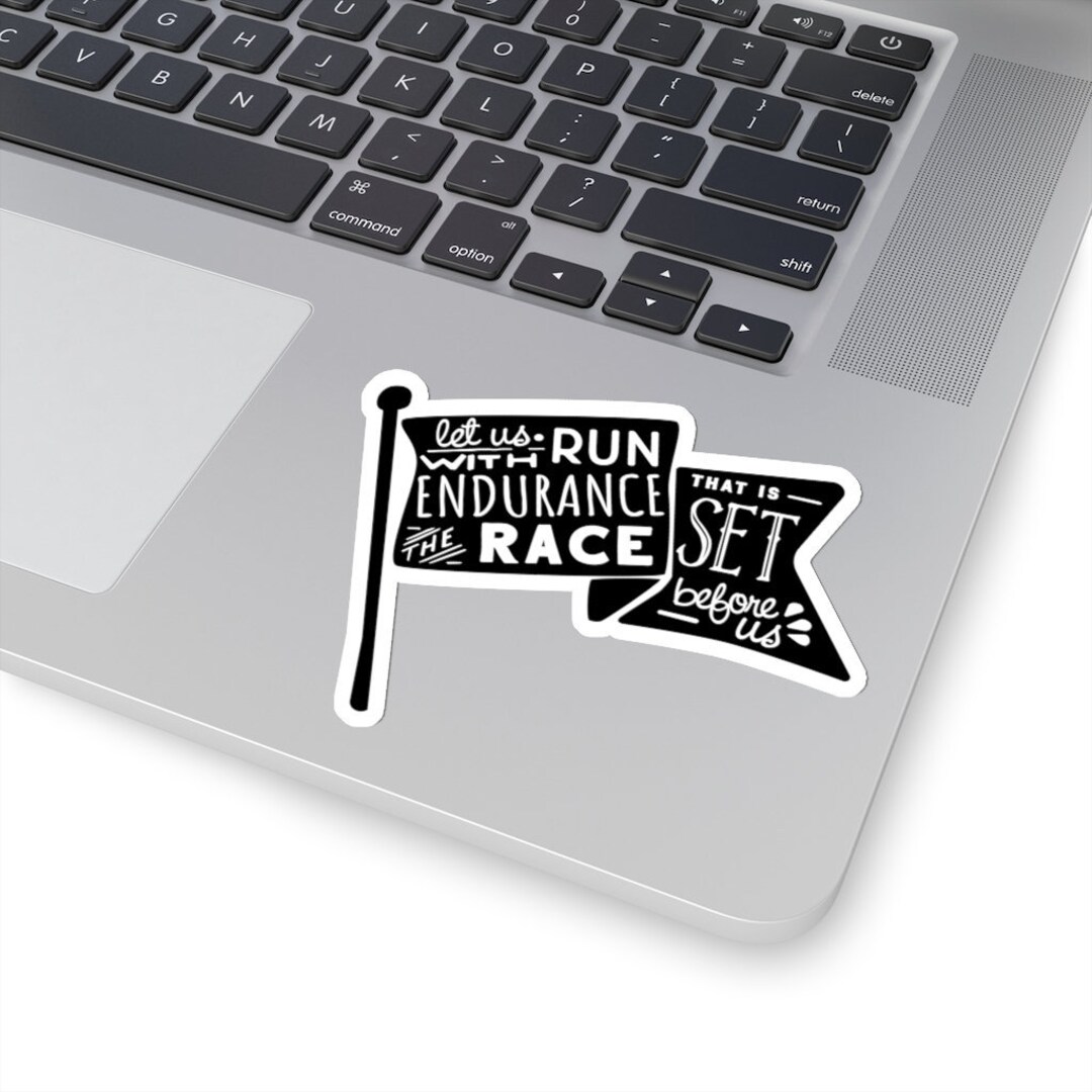 Run the Race Christian Sticker Bible Verse Hebrews 12 Scripture Quote ...