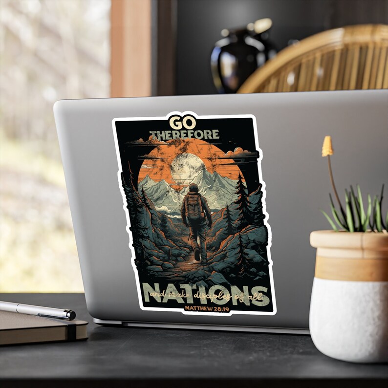 Christian Bible Verse Sticker Go and Make Disciples of All Nations ...