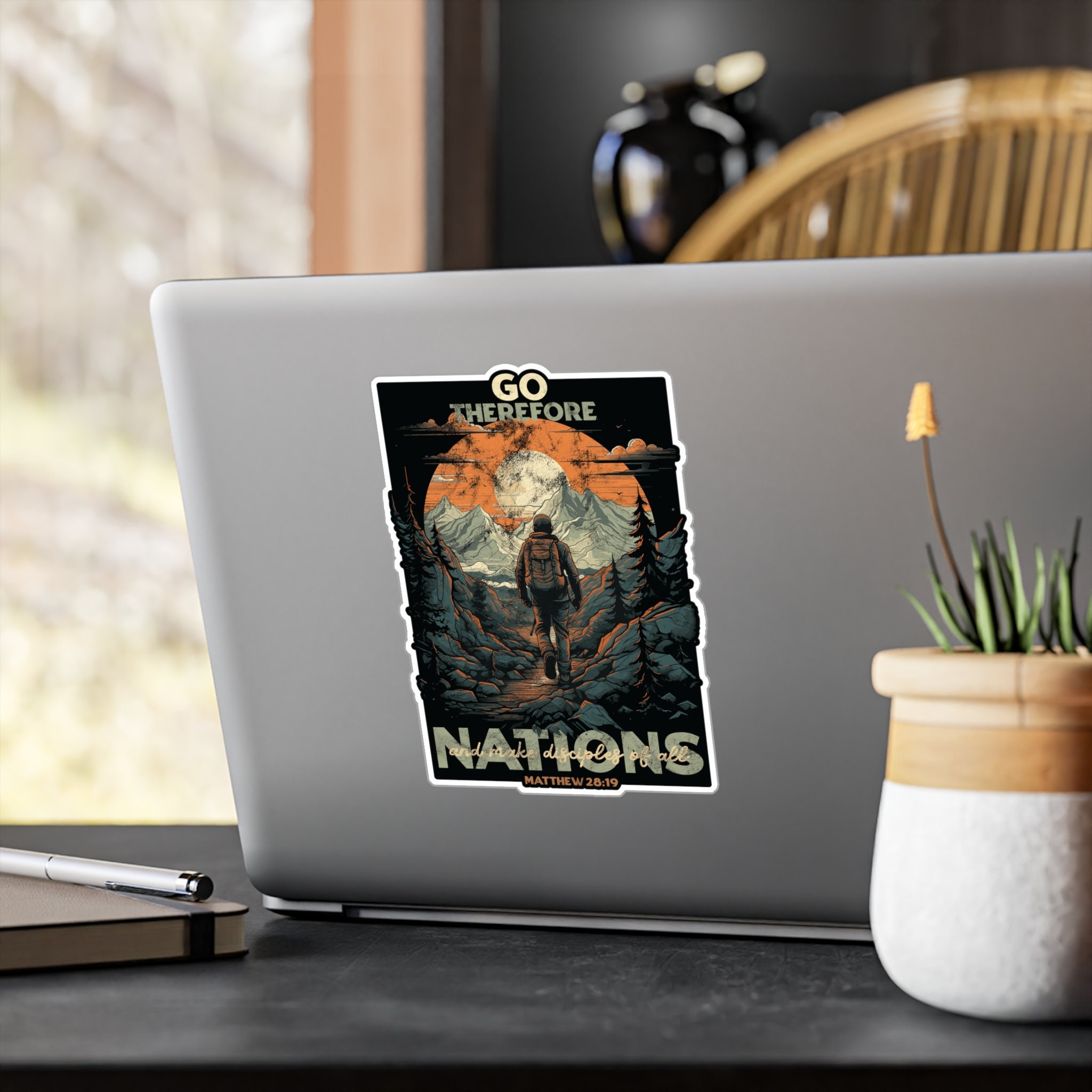 Christian Bible Verse Sticker Go and Make Disciples of All Nations ...