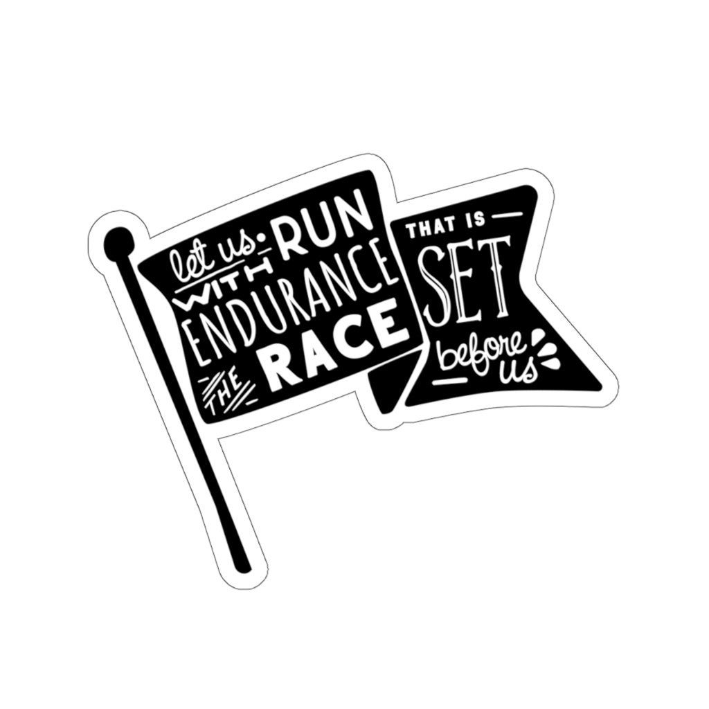 Run the Race Christian Sticker Bible Verse Hebrews 12 Scripture Quote ...