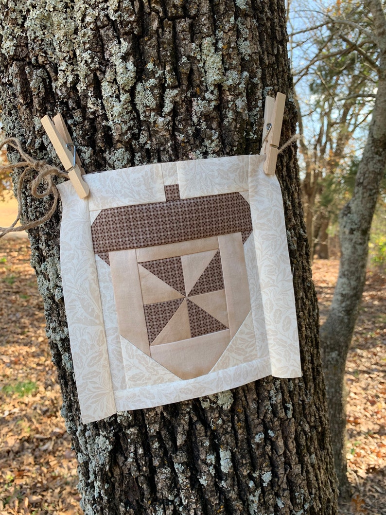 Acorn Quilt Block Bundle 3 PDF Patterns | Fall/autumn/thanksgiving ...