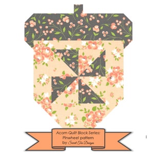 Acorn Quilt Block Bundle 3 PDF Patterns | Fall/autumn/thanksgiving ...