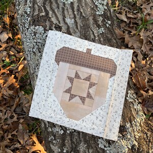 Acorn Quilt Block Bundle 3 PDF Patterns | Fall/autumn/thanksgiving ...