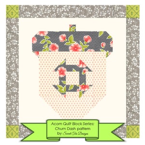 Acorn Quilt Block Bundle 3 PDF Patterns | Fall/autumn/thanksgiving ...