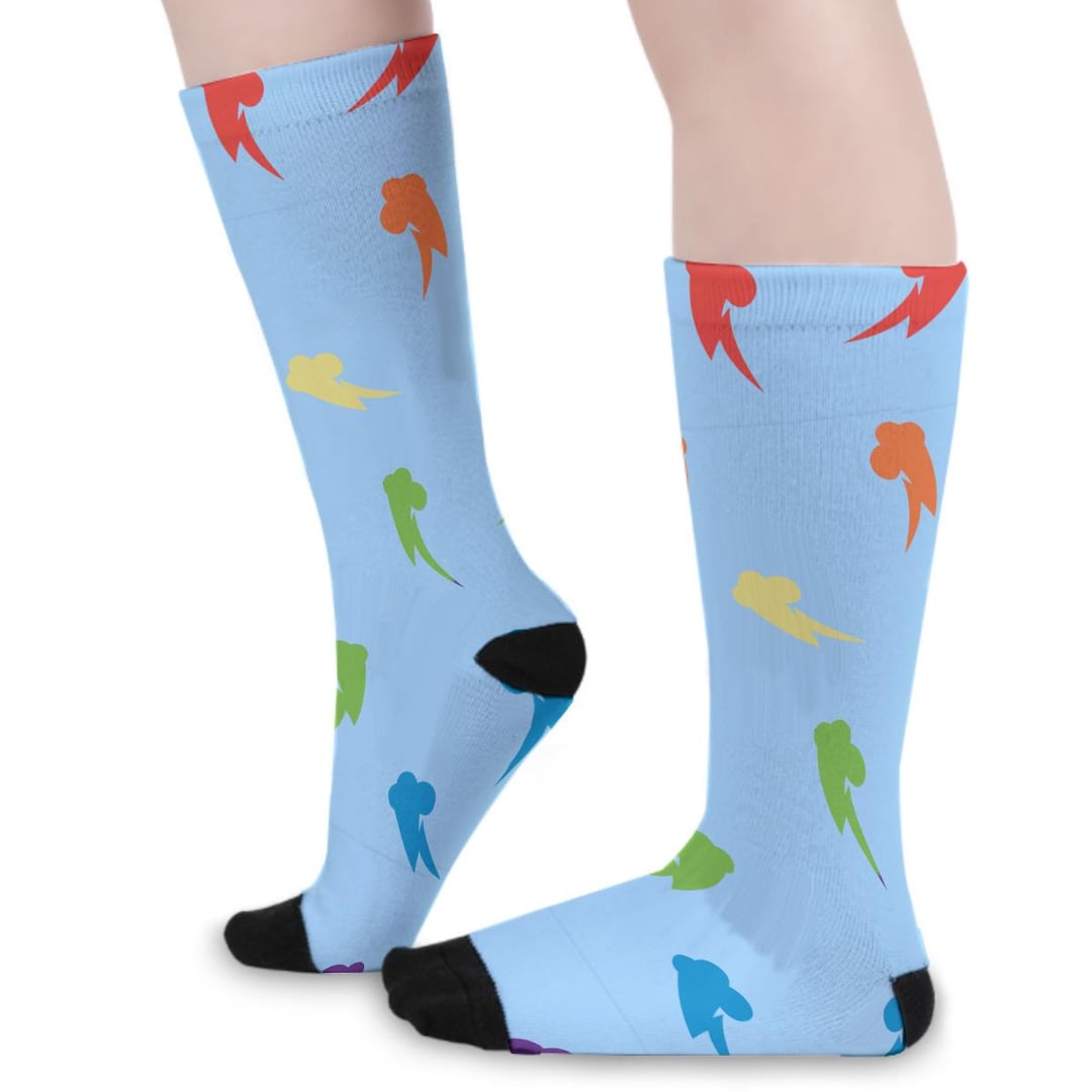 Rainbow Dash mlp Inspired Long Socks - Etsy