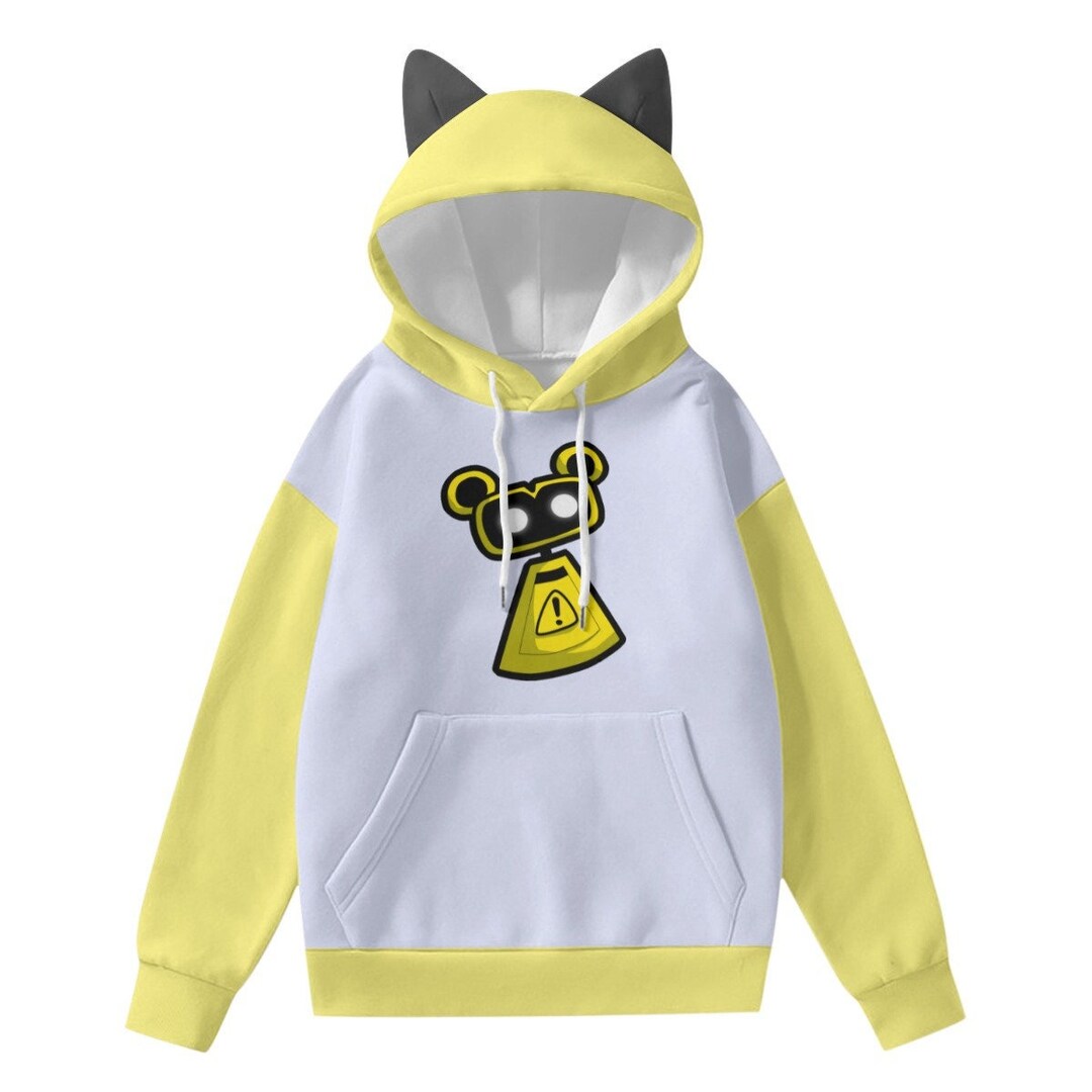 Wet Floor Bot Art (fnaf Inspired) -adult Hoodie With Ears - Etsy