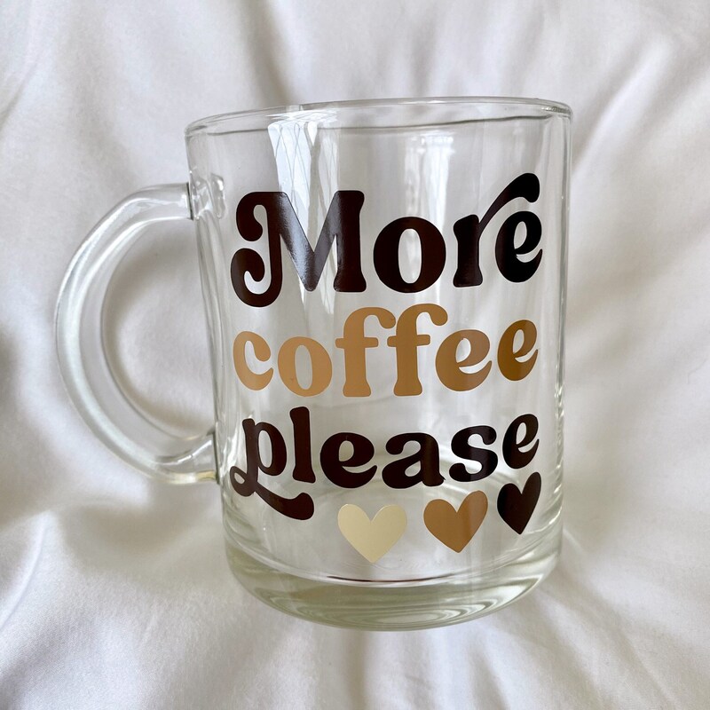 Clear Glass Mug - Etsy