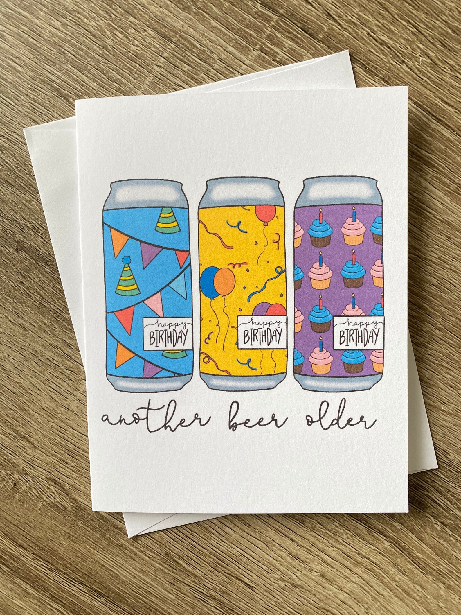 Another Beer Older Birthday Card, Craft Beer Birthday Card, Craft Beer ...