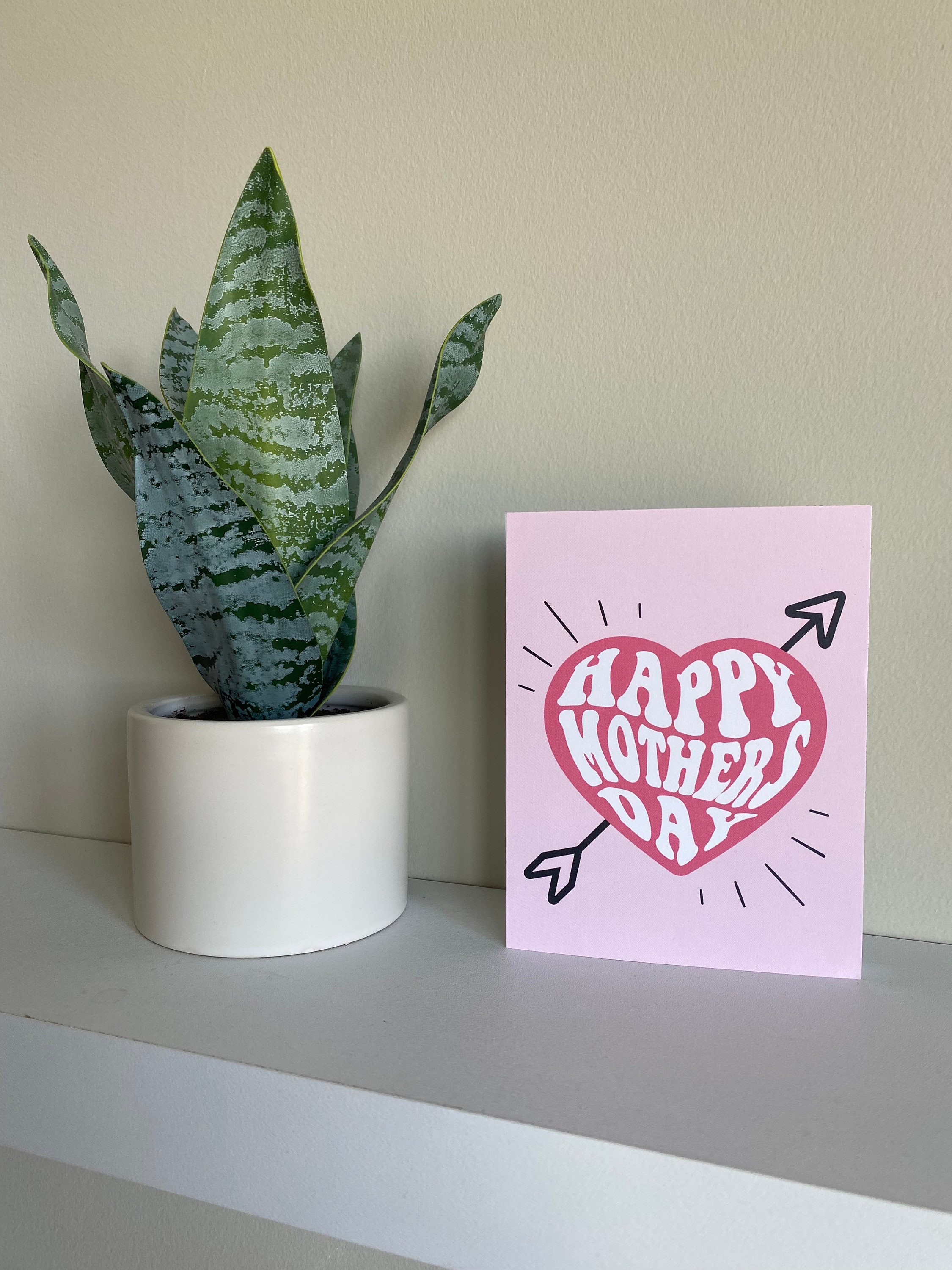 Mother's Day Card Heart Tattoo Card Celebration Card Mother's Day Card ...