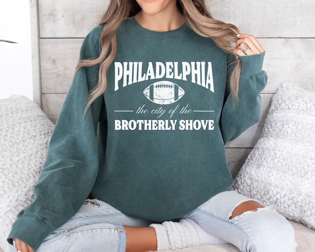 Philadelphia Eagles Comfort Colors Crewneck Sweatshirt, City of ...