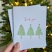 Christmas Tree Thank You Notes Cute Christmas Stationary - Etsy
