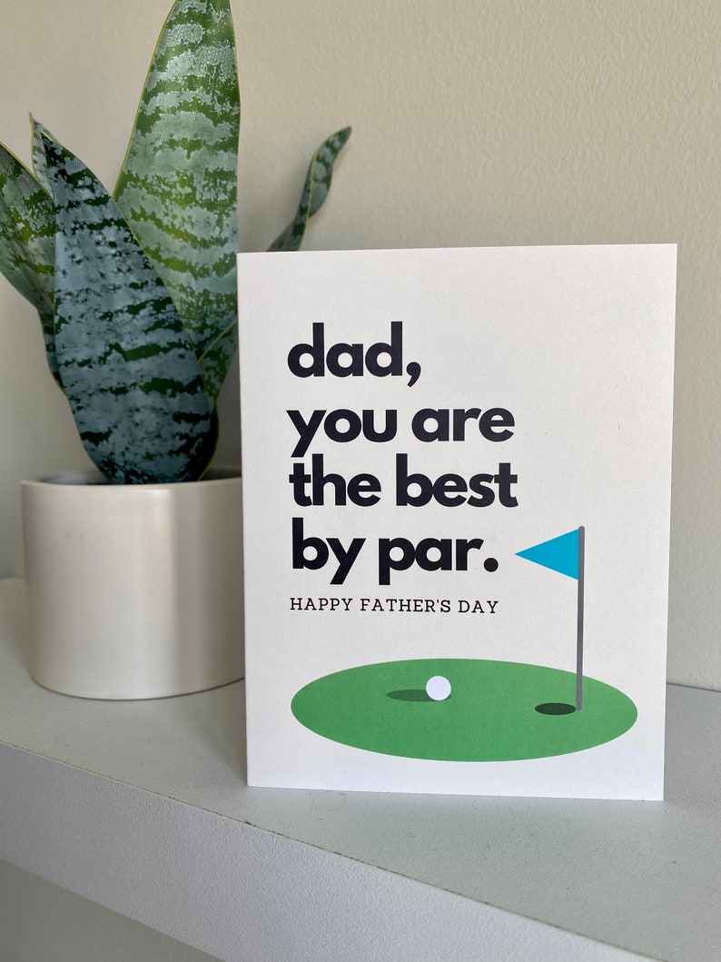 Dad You Are the Best by Par Punny Father's Day Card Golf Themed Father ...