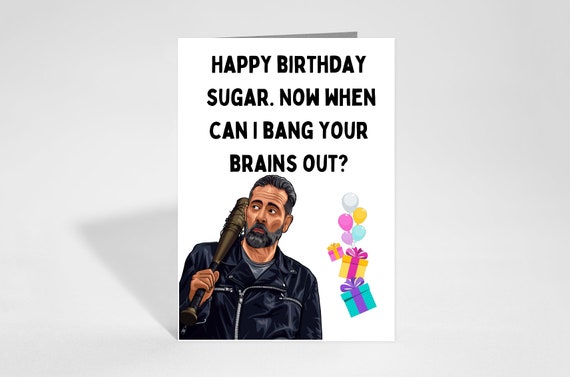 Walking Dead Birthday Card