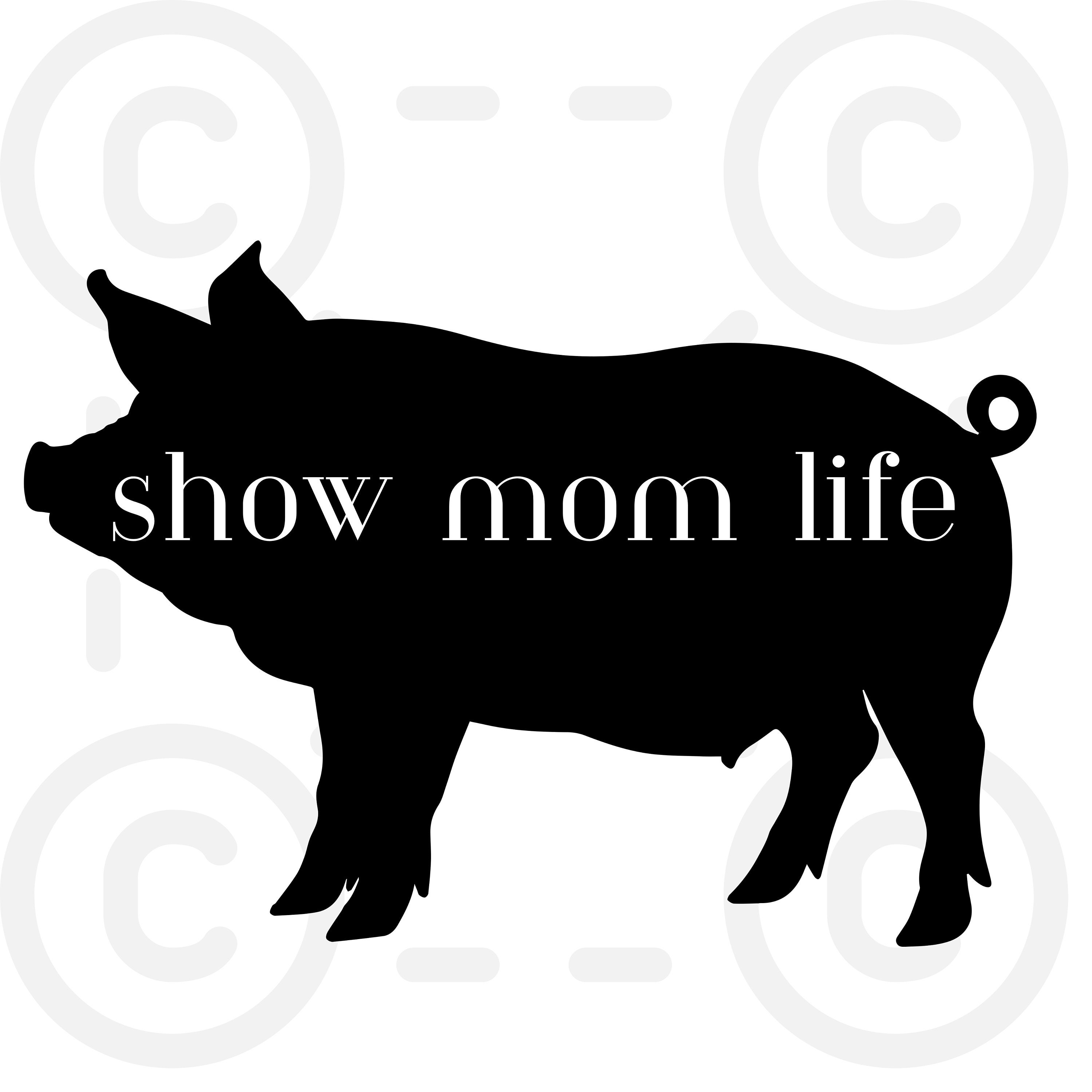 Pig Show Mom Life PNG - Etsy