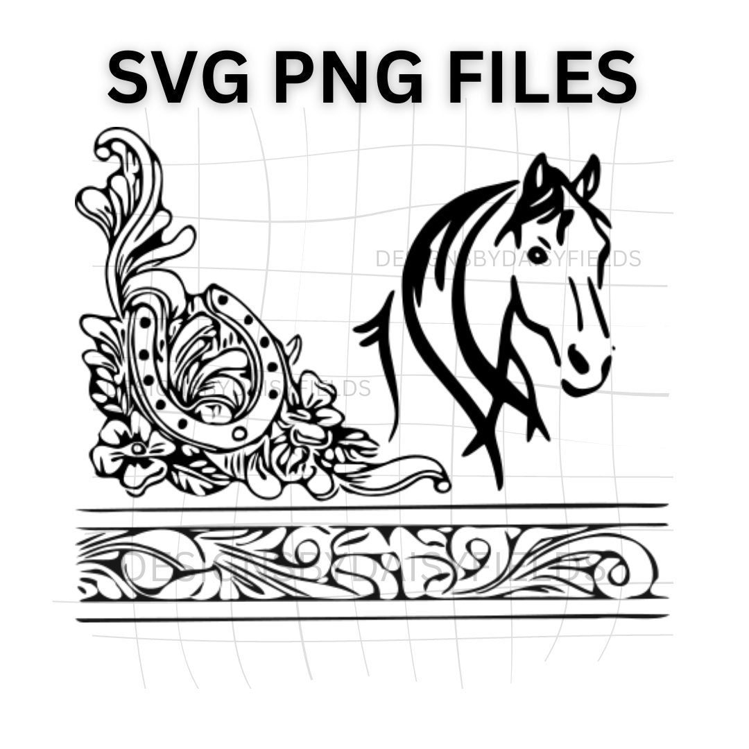 Mexican Charro/charra Floral Horse SVG PNG Digital File - Etsy