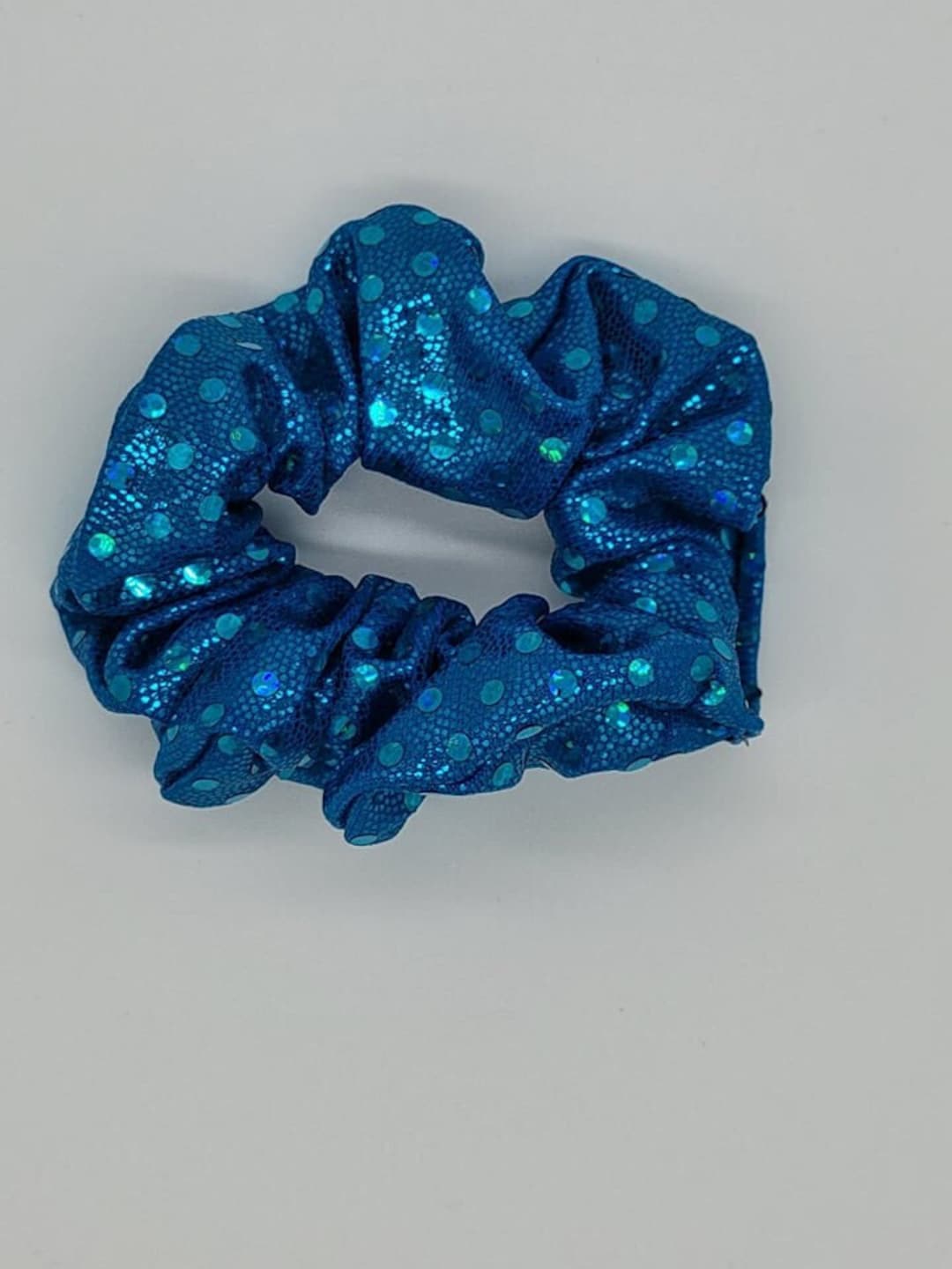B3G1 Free, Mini Blue Sparkle Scrunchie, Ponytail, Scrunchies, Cotton ...