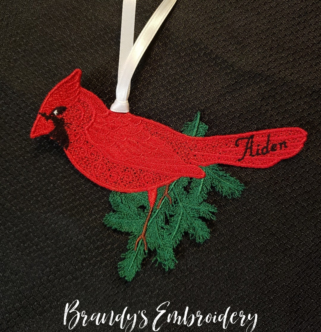 Cardinal, Free Standing Lace, in Memory Cardinal, Cardinal Ornament ...