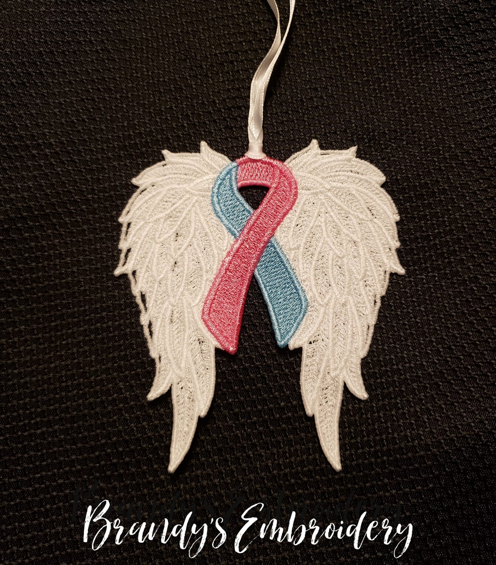 Infant Loss Awareness, Awareness Ribbon Wings, Free Standing Lace ...