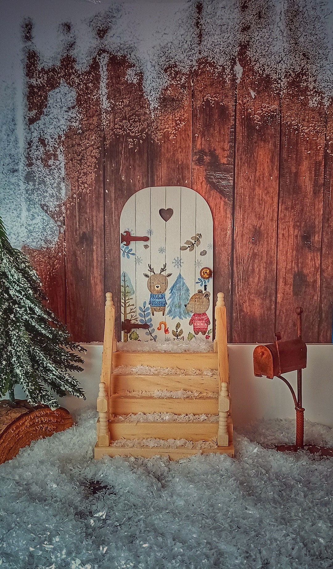 Secret Santa Door With Heart-shaped Window Keyhole and - Etsy