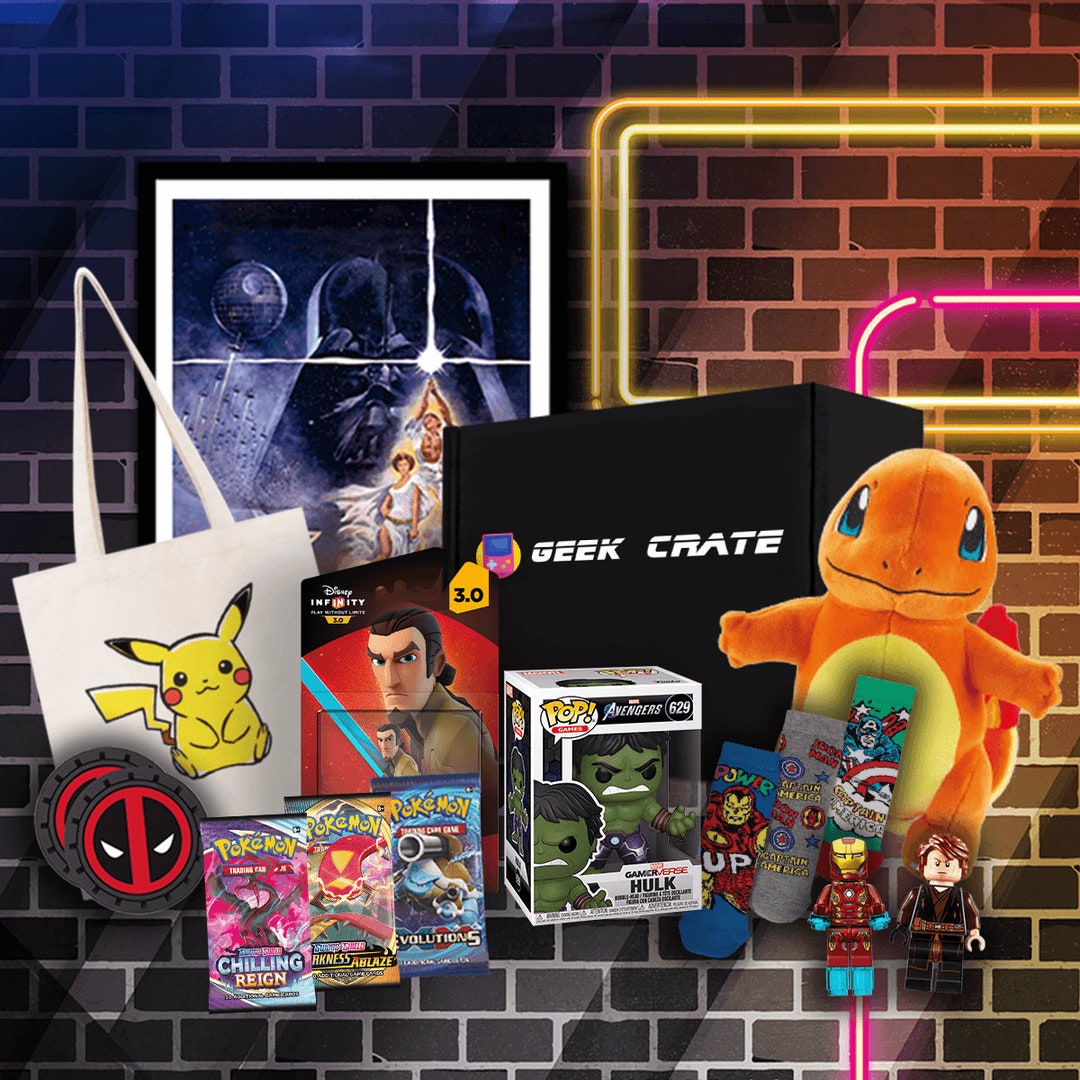 Geek and Gamer Gift Box Figures Artwork Accessories & - Etsy