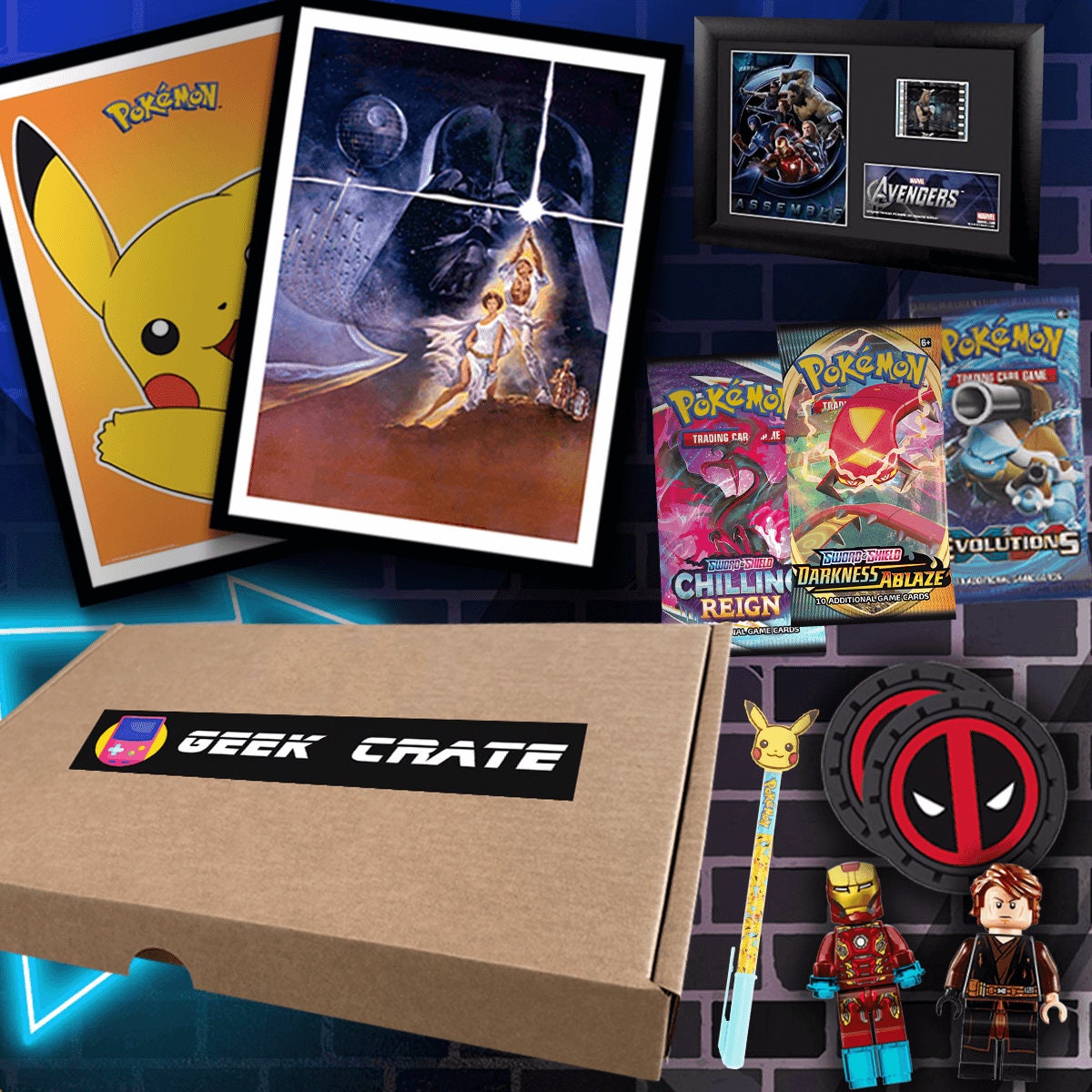 Geek & Gamer Mystery Box Geek Crate | Etsy