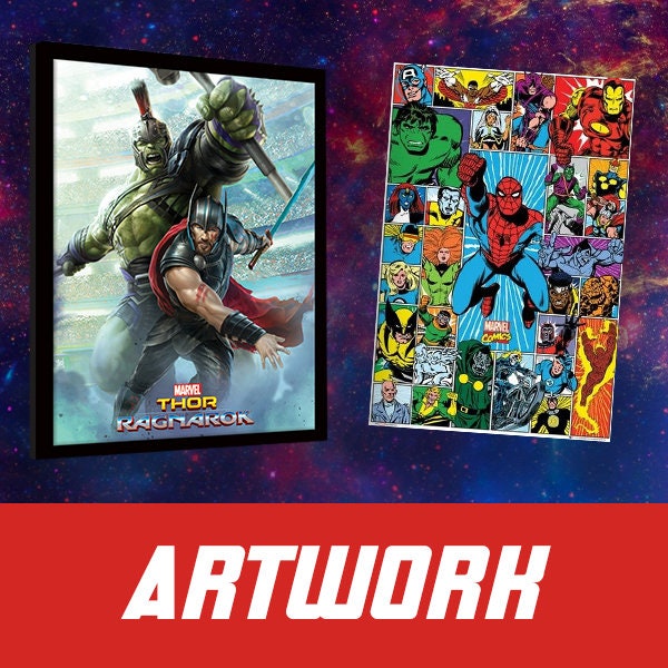Marvel Gift Box Figures Artwork Accessories & More - Etsy