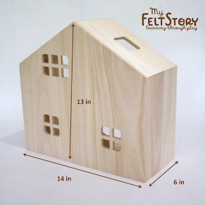 Wooden Peg Doll House - Etsy