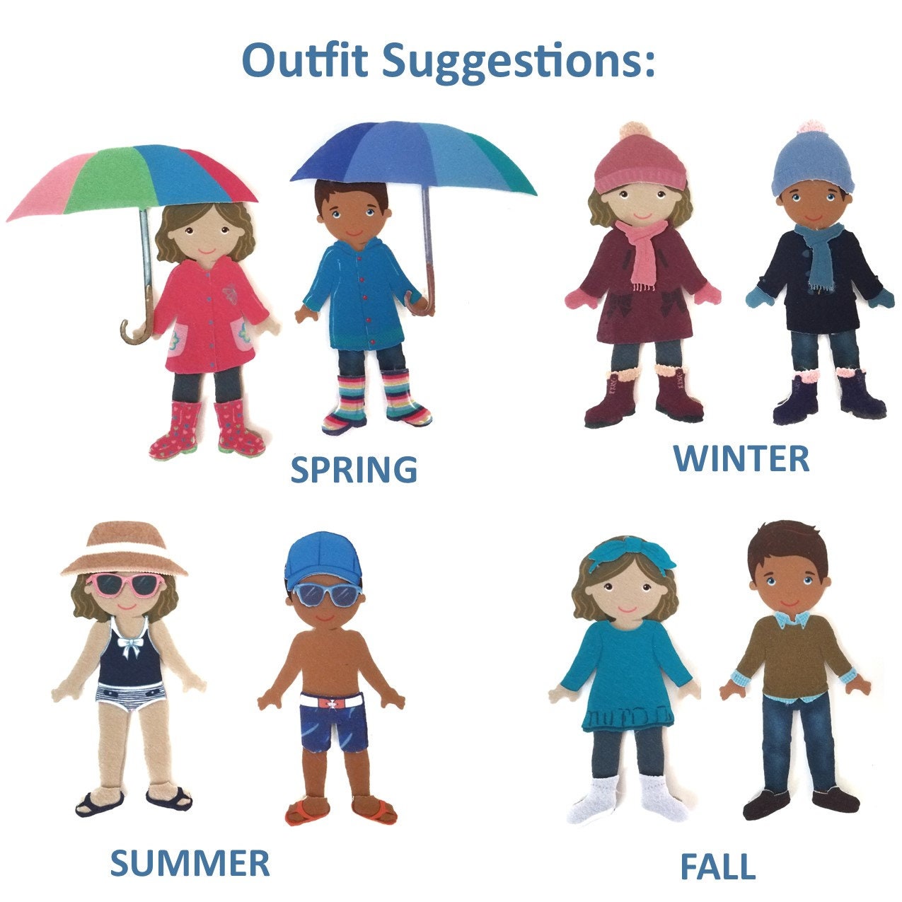 My Felt Story Dress Me up Felt Set - Etsy